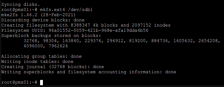Ajouter des disques SATA et USB sur Proxmox VE